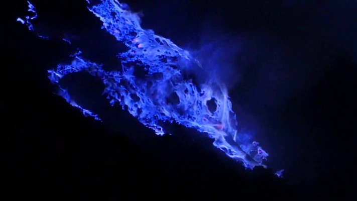 Blue Fire From Burning Sulfur - Kawah Ijen Volcano - 1920x1080 ...