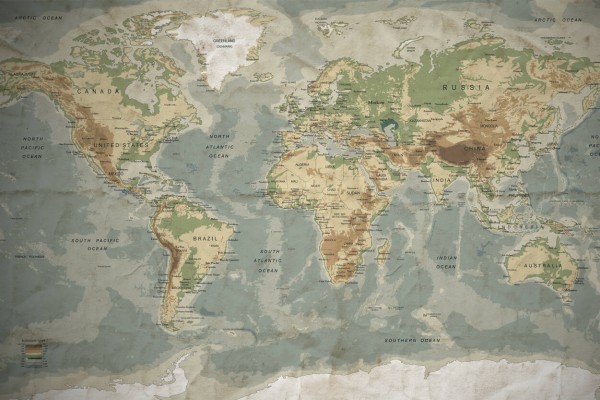 Architects Paper Photo Wallpaper Old Map - Worlds First World Map ...