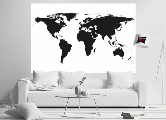 World Map Wallpaper, Textography World Map Wallpaper - World Map ...