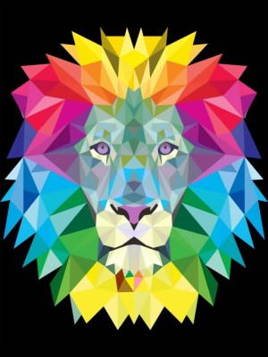 Polygon Lion - 768x1024 Wallpaper - teahub.io