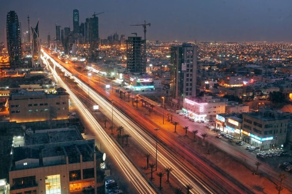 Riyadh, Urban, Skyline, Night, City, Saudi Arabia, - 910x604 Wallpaper ...