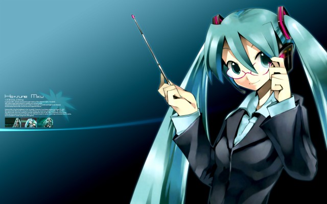 Vocaloid ~ Â « - Hatsune Miku Teacher - 1920x1200 Wallpaper - teahub.io