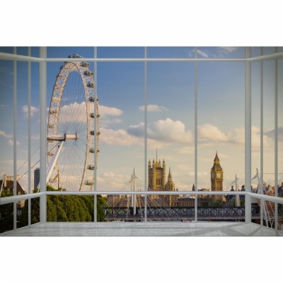 London Skyline From Window - 1000x1000 Wallpaper - teahub.io