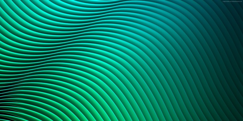 Abstract Waves - 2 Tone Green - 2880x1440 Wallpaper - teahub.io