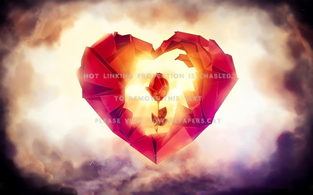 Valentines Day Heart Red Roses Love - Iphone Lock Screen Romantic ...