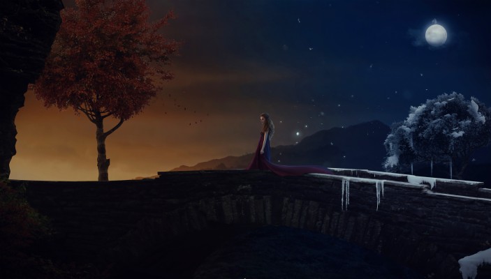 Beautiful Alone Girl In Nature - 960x600 Wallpaper - teahub.io