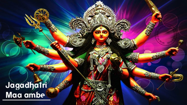 Maa Durga Ten Hands - 736x1080 Wallpaper - teahub.io