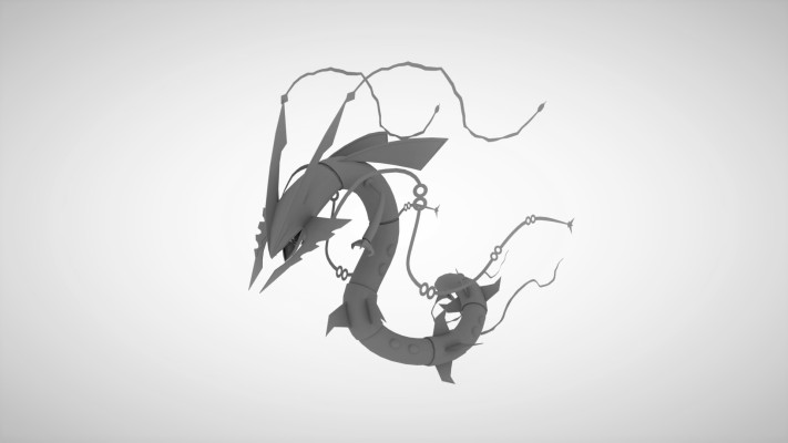 Shiny Mega Rayquaza 3d Model - 1920x1080 Wallpaper - teahub.io