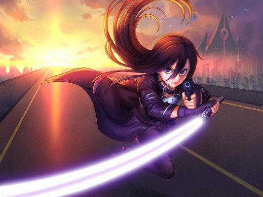 Kirito Swords On Back - 600x800 Wallpaper - teahub.io