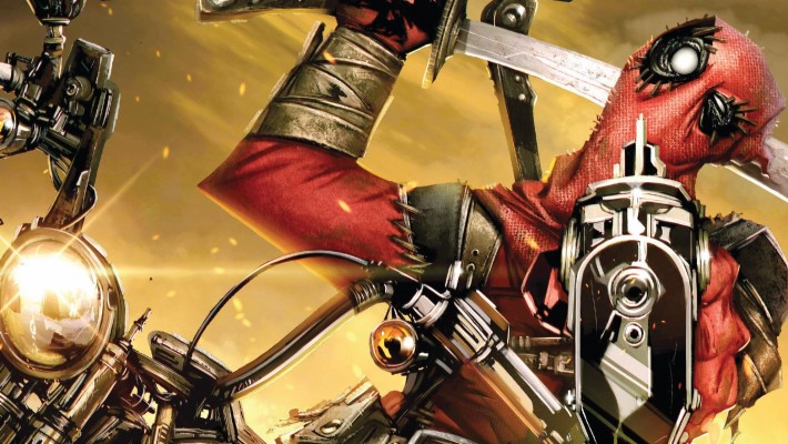 Cartoon Deadpool On Motorcycle - 1984x1117 Wallpaper - teahub.io
