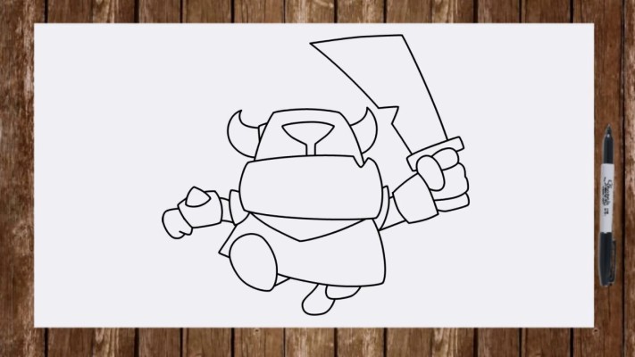 Clash Royale Pekka Drawing - 1024x768 Wallpaper - teahub.io