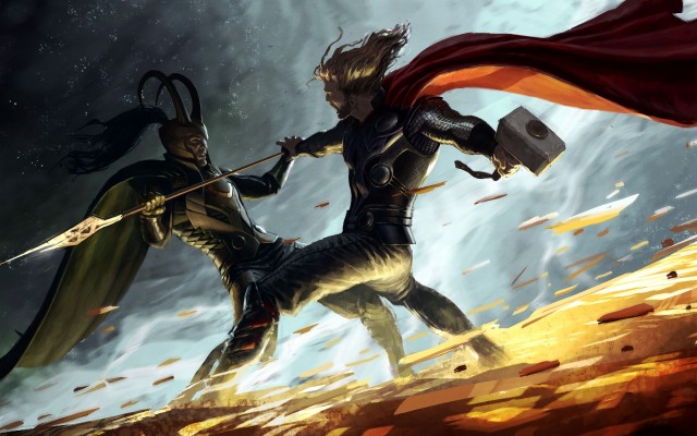 Thor With Mjolnir And Stormbreaker, Hd Superheroes, - Thor With Mjolnir ...