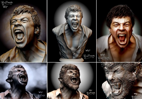 Rick Baker Wolfman Sculpture - 2262x1581 Wallpaper - teahub.io