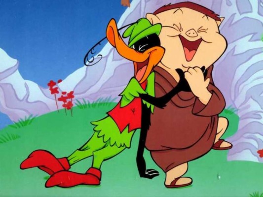 Daffy And Porky Laughing Gif - 1024x768 Wallpaper - teahub.io