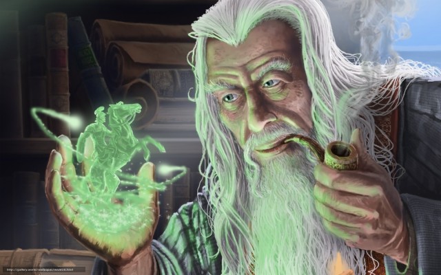 Hd Gandalf Art Lord Rings Smoking Fantasy Wizard Lotr - Old Wizard ...
