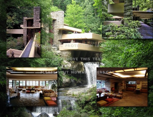 Frank Lloyd Wright S Falling Water Modern - Fallingwater - 1600x1219 ...