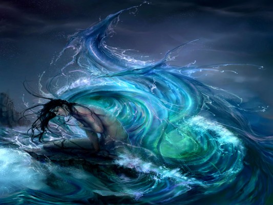 Mermaid Wallpaper - Water Elemental Serpent - 1024x768 Wallpaper ...