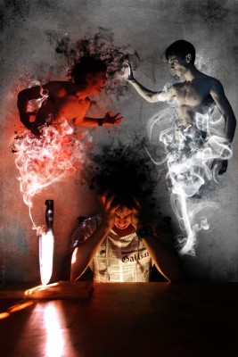 Angel Vs Demon Background - 2560x1600 Wallpaper - teahub.io