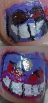 Gengar/mega Gengar Nails - Painting - 865x1846 Wallpaper - teahub.io