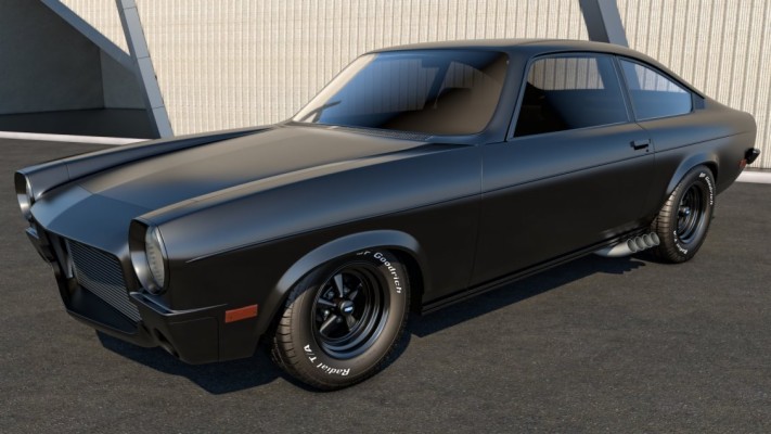 Download Wallpaper Black Chevrolet Vega - Custom Vega - 1130x635 ...