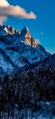 Snow Mountains, Winter, Italy, Wallpaper - 1125x2436 Wallpaper - teahub.io