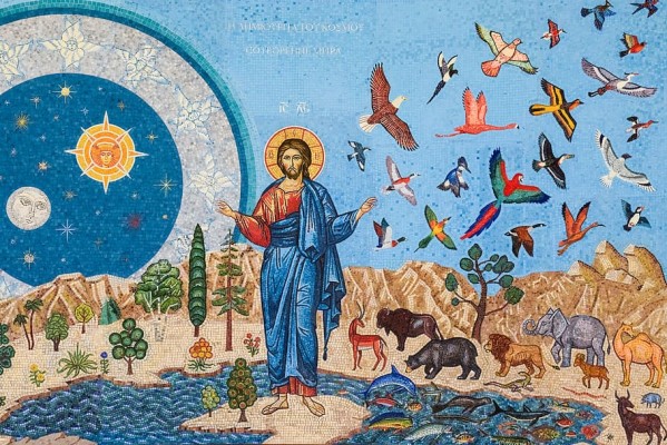 Photo Of The Creation Painting, Genesis, Mosaic, Iconography, - 910x607 ...