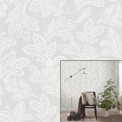 Grey Paisley Wallpaper - Wall Paper Small Room - 1600x1600 Wallpaper ...