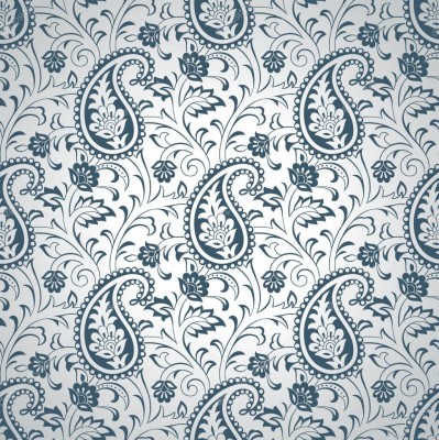 Blue Grey Paisley Floral Background - 1023x1024 Wallpaper - teahub.io
