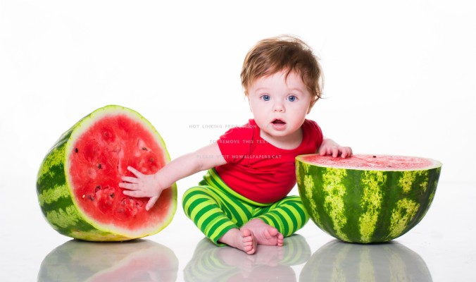 Watermelon Baby - 4350x2572 Wallpaper - teahub.io