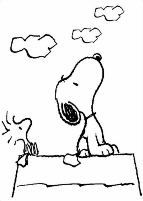 Charlie Brown Snoopy Looking Up - 593x832 Wallpaper - teahub.io
