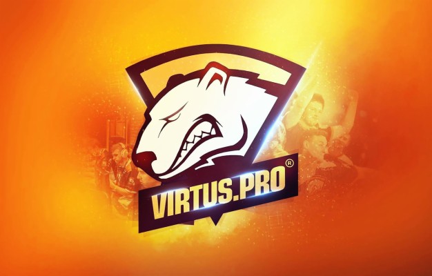 Photo Wallpaper Logo, Team, Csgo, Cs Go, Orange Background, - Virtus ...