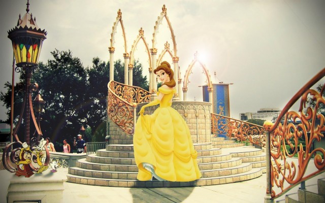 Beauty And The Beast Animated Cartoon Disney - Belle Wallpaper ...