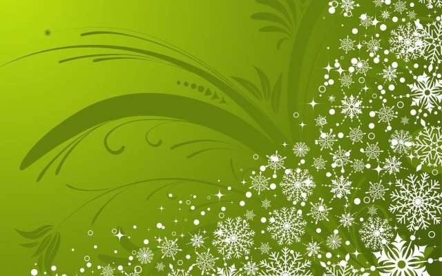 Christmas Background Design Light Green Snowflakes - 1024x640 Wallpaper ...
