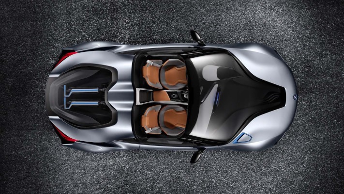 Bmw I8 Concept Spyder Top View Wallpaper - Car Above People - 1920x1080 ...