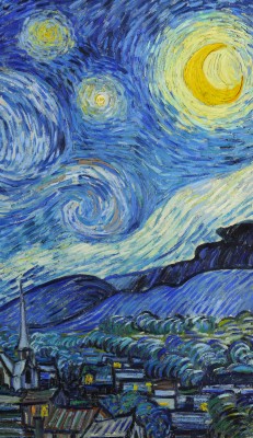 Vincent Van Gogh Starry Night Hd - 2560x1440 Wallpaper - teahub.io