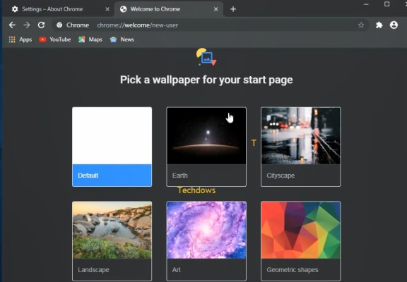 Chrome First Run Experience With Dark Mode Support - Chrome 75 ...