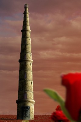 Dark Tower And Rose - Dark Tower Artwork - 640x960 Wallpaper - teahub.io