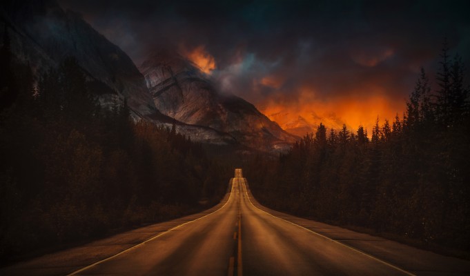 Road On Fire Hd - 900x1600 Wallpaper - teahub.io
