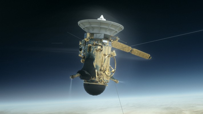 Cassini Crash Saturn - 1600x900 Wallpaper - teahub.io