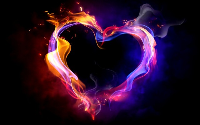 Love-moving Wallpapers - Heart With Black Background - 2560x1600 ...