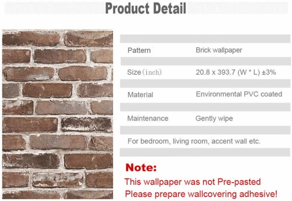 Fake Brick Wallpaper Fake Brick Wallpaper Faux Rustic - Wall Stickers ...