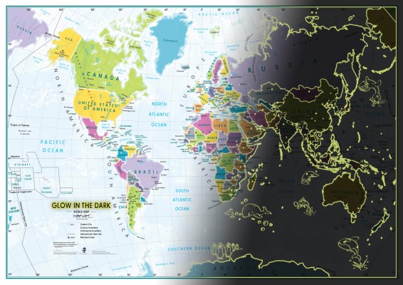 Glow In The Dark World Map - 4944x3492 Wallpaper - teahub.io