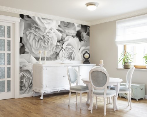 Grey Wallpaper Feature Wall - Modern Grey Feature Wall Living Room ...