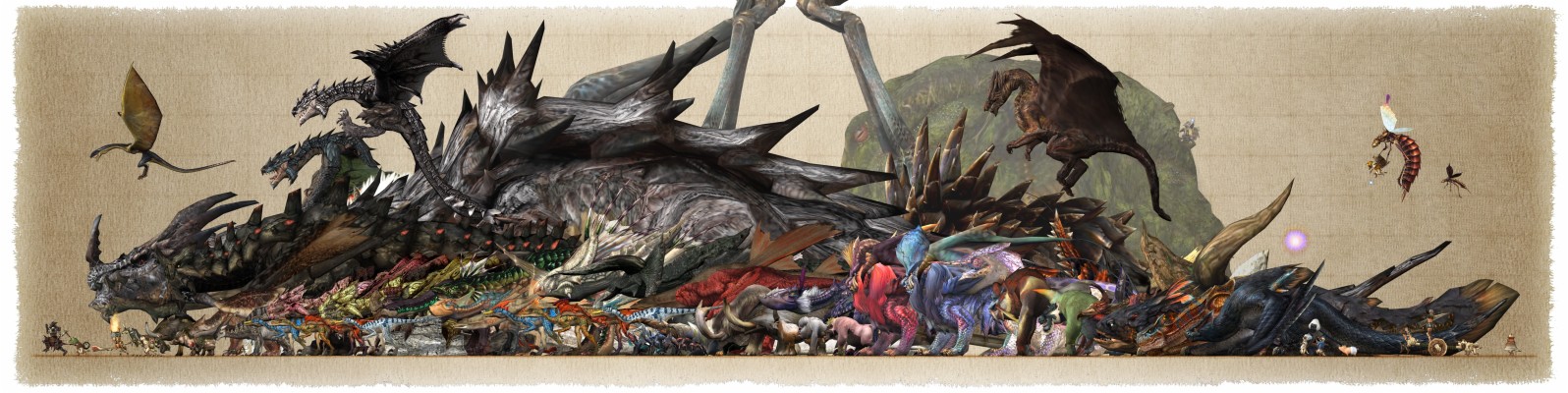 Monster Hunter Monster Chart - 5867x1470 Wallpaper - teahub.io