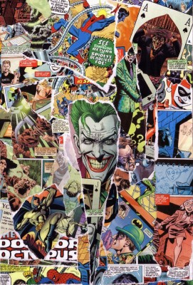 Batman And Collage Image - Comic Collage - 870x1280 Wallpaper - teahub.io