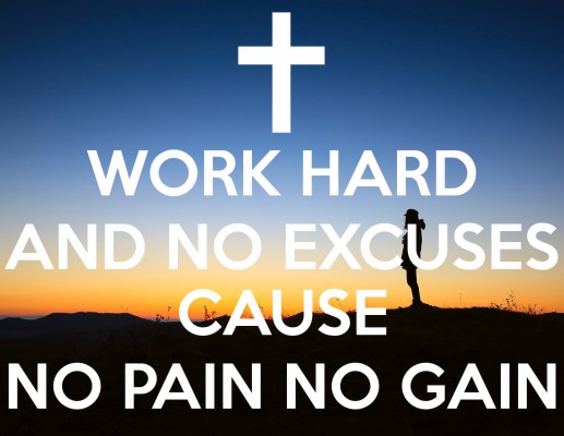 Work Hard And No Excuses Cause No Pain No Gain - 1500x1160 Wallpaper ...