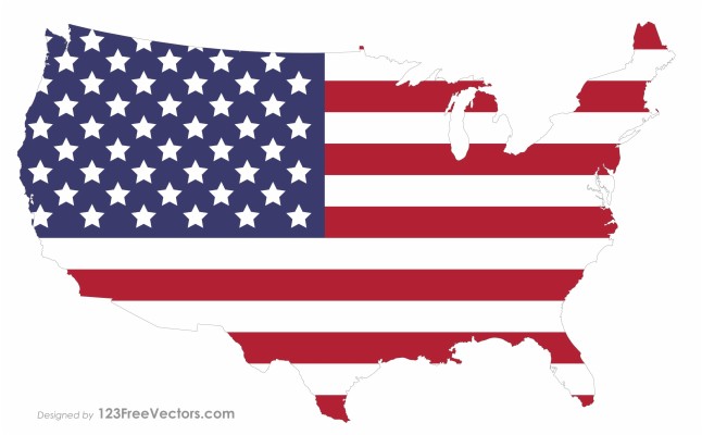 Usa Flag Map Vector Image - Flag Map Of United States - 3333x2063 ...