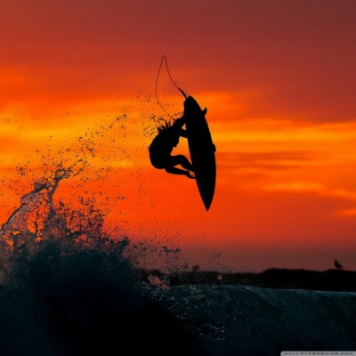 Sunset Surfing - 1024x1024 Wallpaper - teahub.io