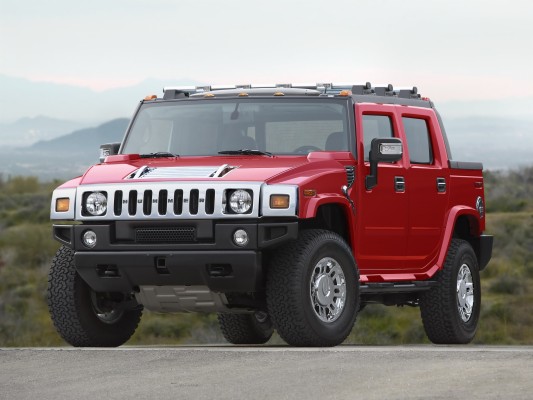 Hummer H2, Red, Front View, Suv, 4x4, Cars - Electric Hummer ...