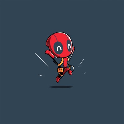 Minimal, Miniature Art, Deadpool, Wallpaper - Cartoon - 1224x1224 ...